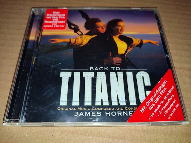 James Horner – Back To Titanic /  disk: 5  - original ✅