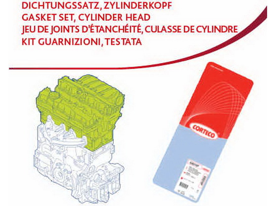 Dihtunzi (zaptivači) motora - gornja garnitura *12501249*