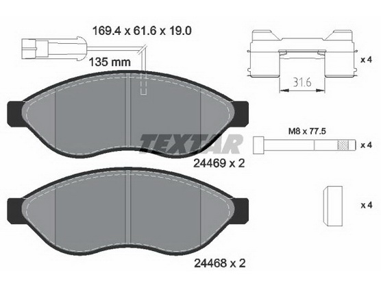 Disk pločice (osigurač 31,6mm) *12504297*