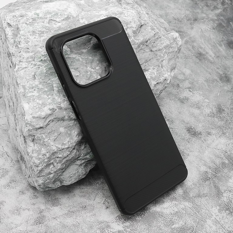 Zastitna silikonska maska (futrola) BRUSHED - Huawei Honor X5c/X5c Plus crna (MS)