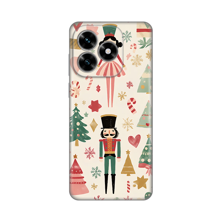 Zastitna silikonska maska (futrola) PRINT - Huawei Honor X5c Plus Vintage Christmas