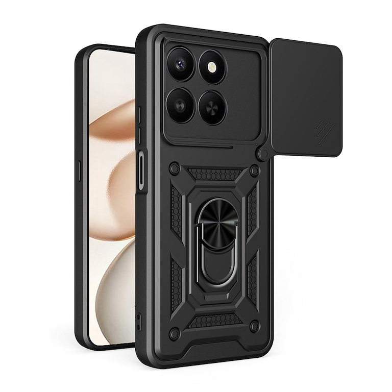 Zastitna maska (futrola) Hard Shield - Huawei Honor X7d 4G/400 Smart 5G crna