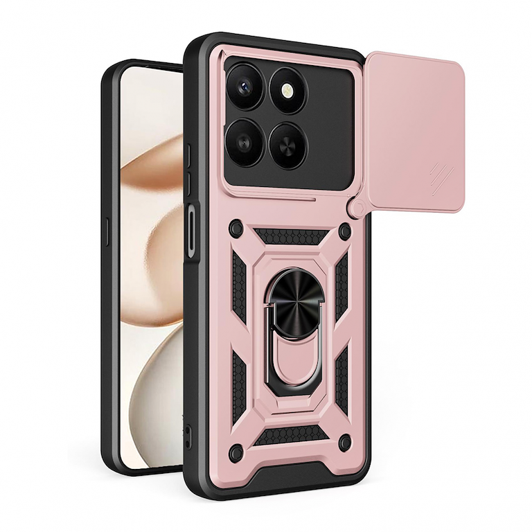 Zastitna maska (futrola) Hard Shield - Huawei Honor X7d 4G/400 Smart 5G roze