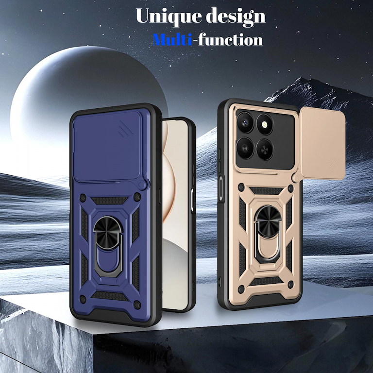 Zastitna maska (futrola) Hard Shield - Huawei Honor X7d 4G/400 Smart 5G tamno zelena