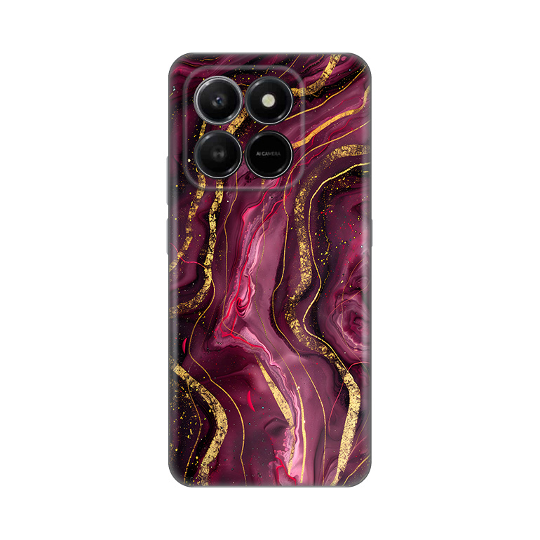 Zastitna silikonska maska (futrola) PRINT - Honor X7d 4G/400 Smart 5G Burgundy