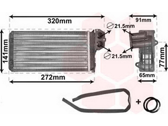 Radijator grejača (mali hladnjak) *12904199*