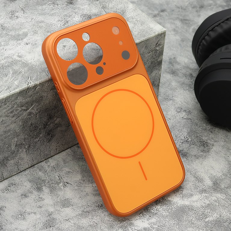 Zastitna maska (futrola) DEFINE MagSafe - iPhone 15 Pro (6.1) narandzasta (MS)