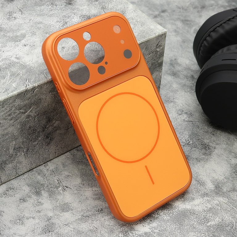 Zastitna maska (futrola) DEFINE MagSafe - iPhone 16 Pro (6.3) narandzasta (MS)
