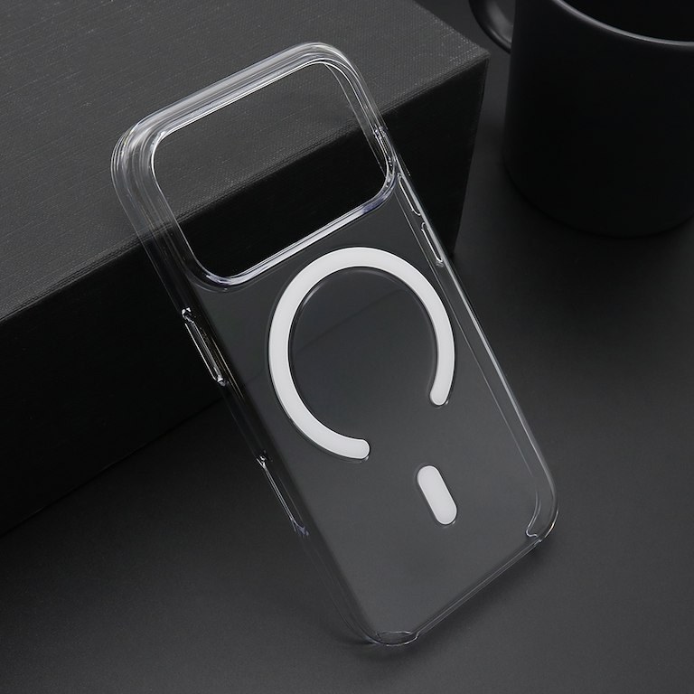 Zastitna maska (futrola) AMBER CLEAR MagSafe - iPhone 17 Pro providna (MS)