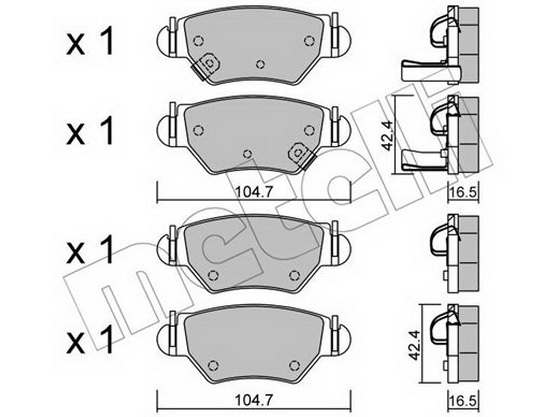 Disk pločice zadnje (BOSCH sistem) *11604377*