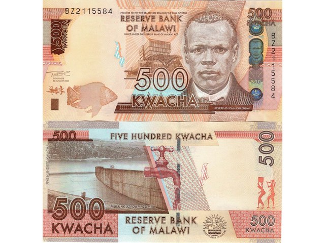 MALAWI 500 Kwacha 2021 UNC, P-66