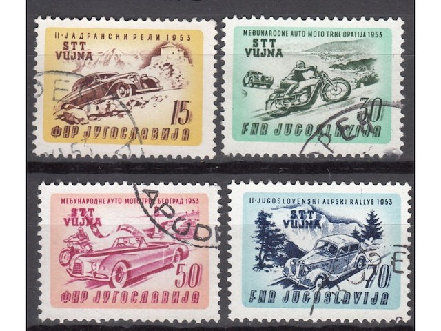 Jugoslavija Trst VUJA 1953 Auto-Moto Trke