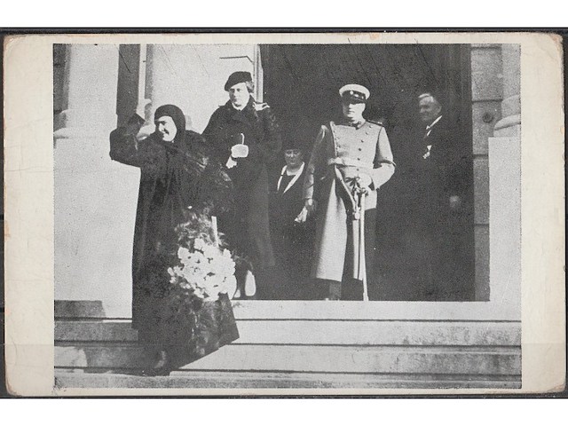 Beograd - Kraljica Marija - poseta gimnaziji 1935