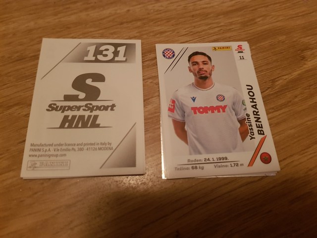 Slicice Hrvatska Nogometna Liga HNL (Panini)