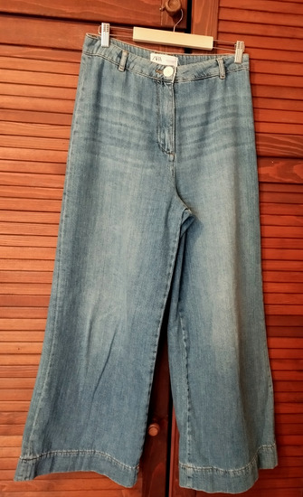 Zara wide leg farmerke 38