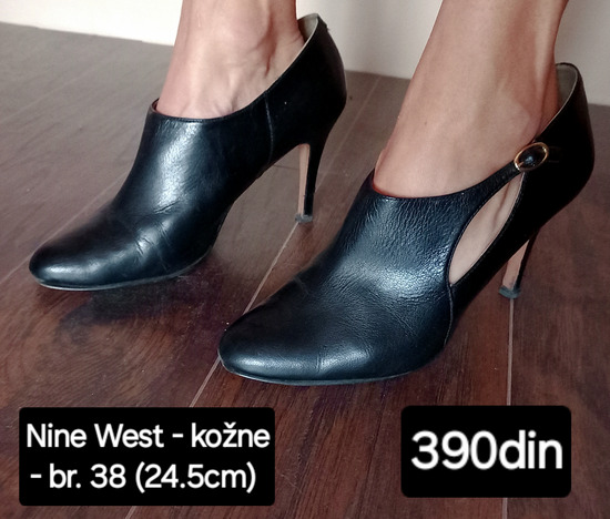 Nine West cipele štikle kožne crne br. 38