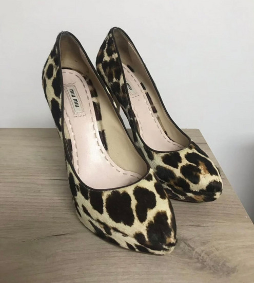 Miu Miu original leopard stikle