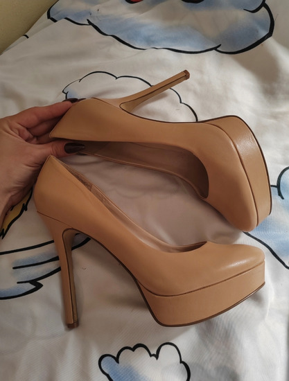 NINE WEST kožne krem cipele 1500