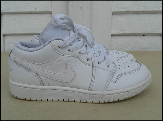 Original AIR JORDAN 1 Low GS White patike 36.5