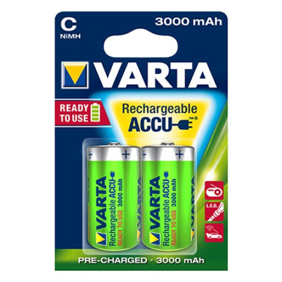 Varta C Accu Power 1/2 1.2V 3000mAh Ni-MH Ready2Use punjiva baterija