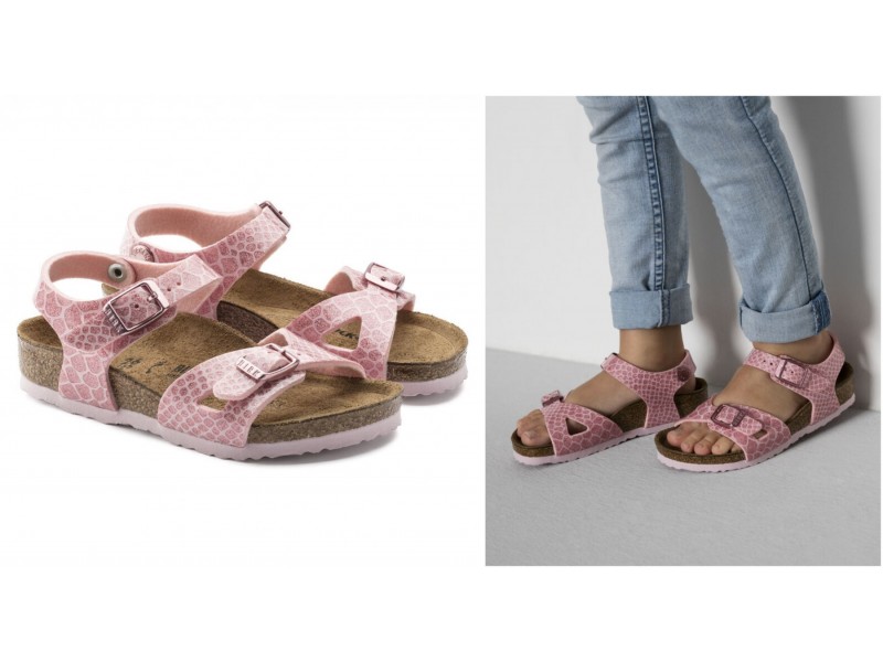 BIRKENSTOCK Rio Kids "Snake" – Sjajni dezen Br.25