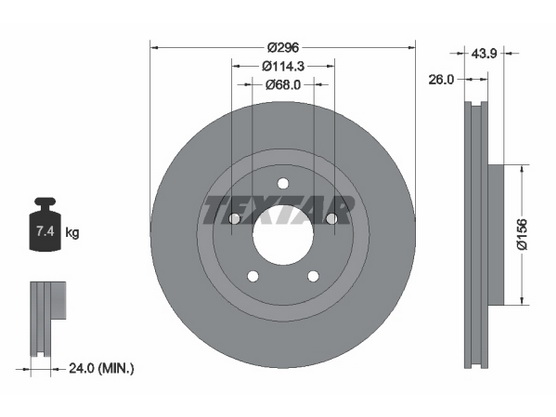 Disk točka prednji *14204135*