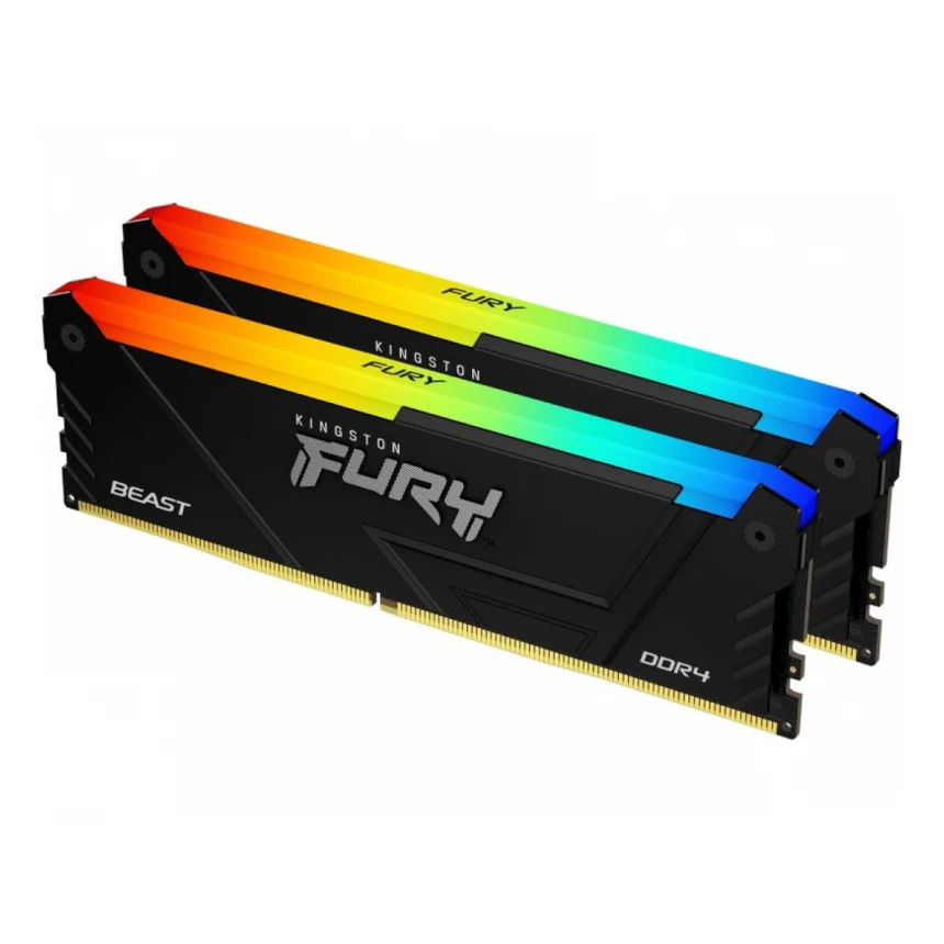 KINGSTON DIMM DDR4 32GB (2x16GB kit) 3200MT/s KF432C16BB2AK2/32 Fury Beast RGB