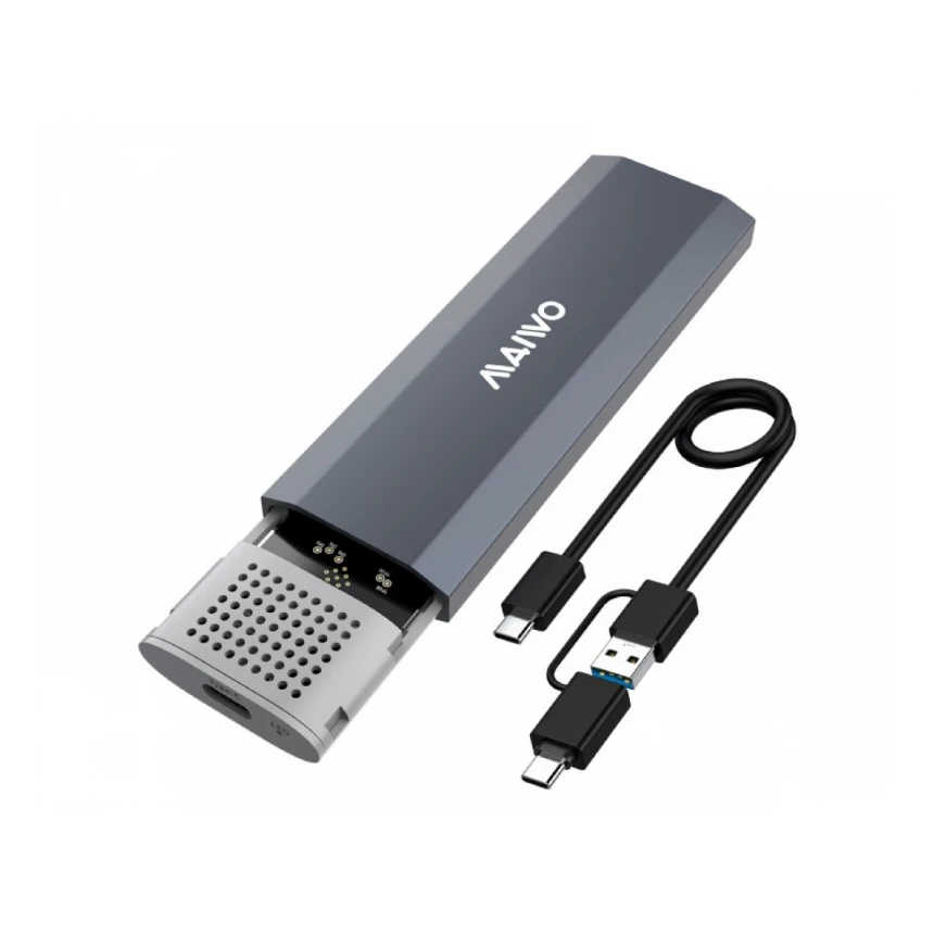 MAIWO USB 3.2 Tip-C Kućište za M.2 PCIe NVMe SSD, aluminium, bez alata, K1689P