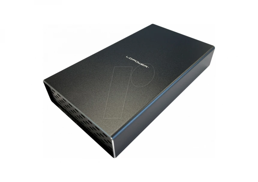 HDD DOCKING LC-DOCK-C-35-M2 USB3.2 Gen.2x1 1xHDD+1xNVME M.2, Cloning, black