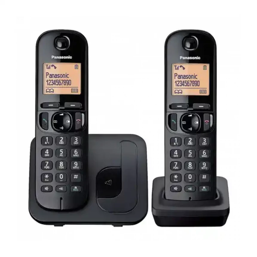 Bežični telefon Panasonic KX-TGC 212 FXB Crni - duo