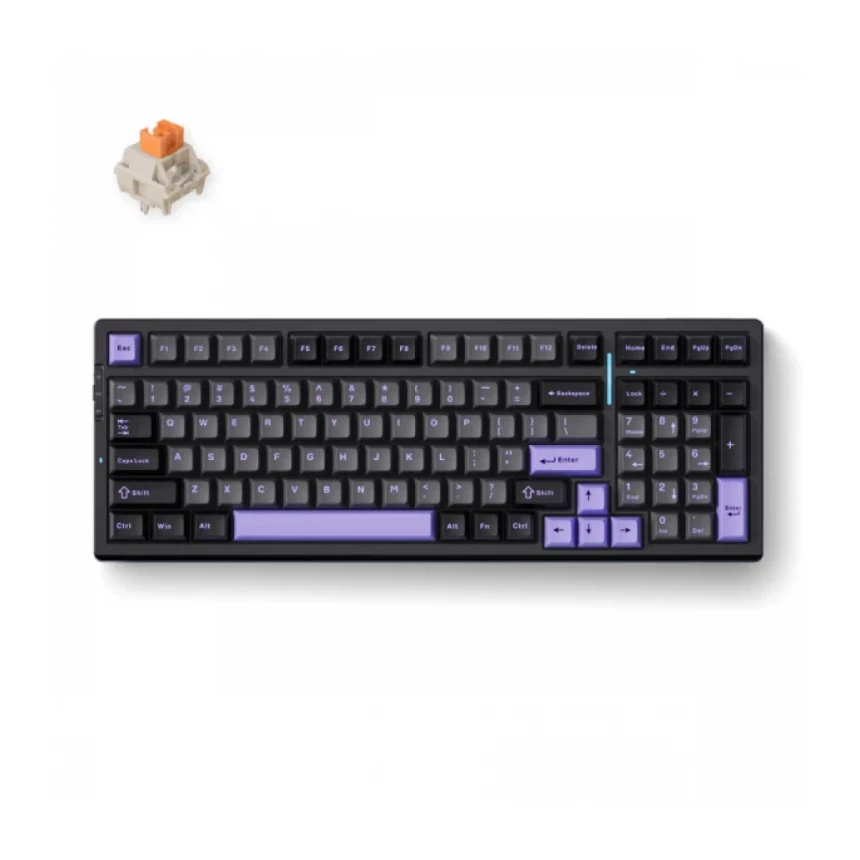 Bežična gaming tastatura MCHOSE G98 Pro Mehanička black purple