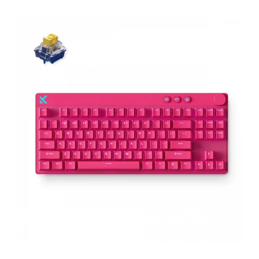 Gaming tastatura MCHOSE Mix 87 Hall Effect Magnetic Switch rose red