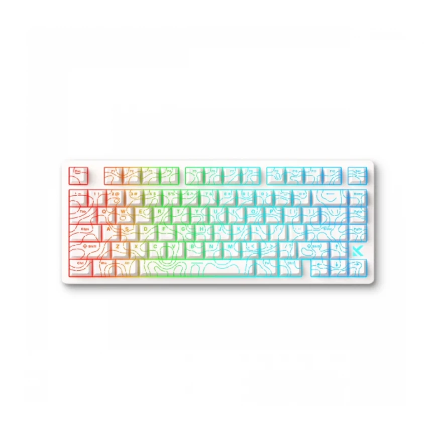 Gaming tastatura MCHOSE Jet 75 Hall Effect Magnetic Switch white topographic