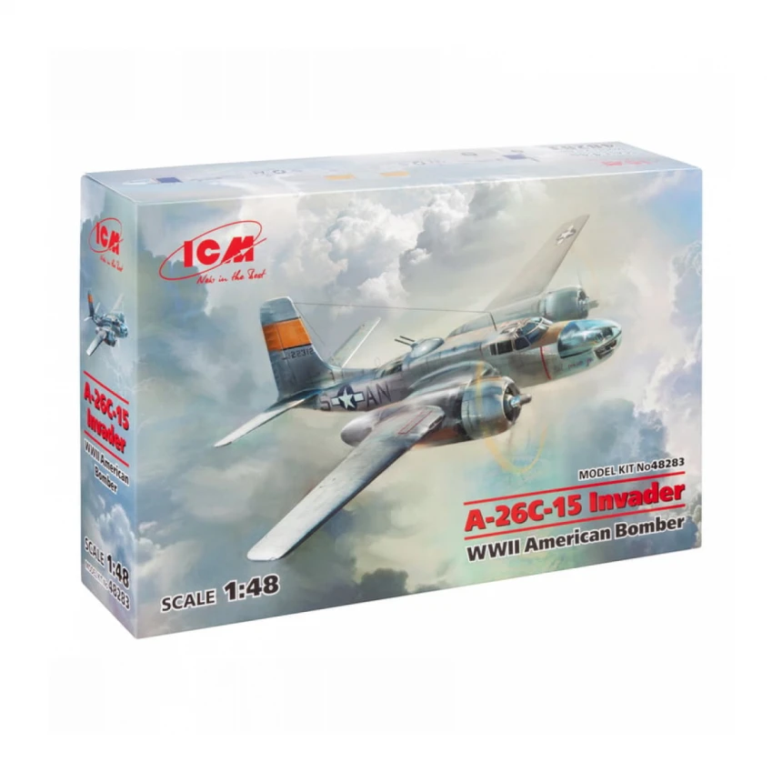 Model Kit Aircraft - A-26С-15 Invader WWII American Bomber 1:48
