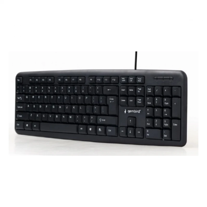 KB-U-103 Gembird Standardna tastatura US layout black USB A