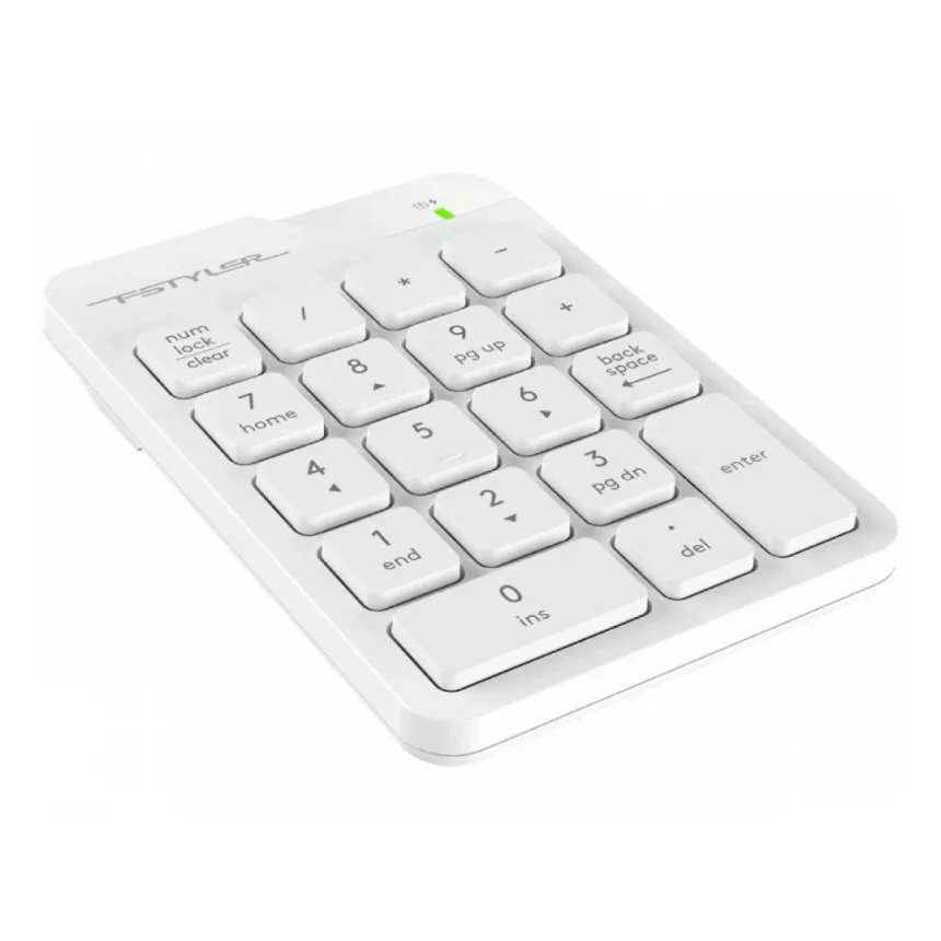 A4 TECH FGK21C FSTYLER 2.4G Wireless Numeric Keypad USB Type-C bela tastatura