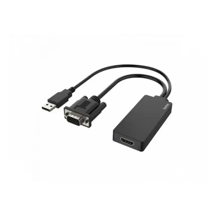 Adapter konverter VGA-USB - HDMI Hama 200342 M/|Ž