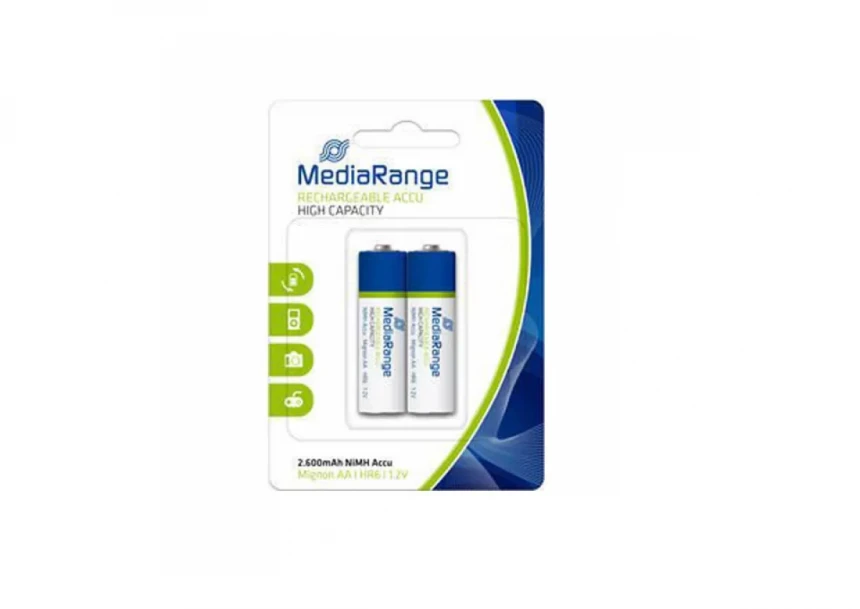 BATERIJA PUNJIVA 1KOM MEDIARANGE AA 2600mAh LR6
