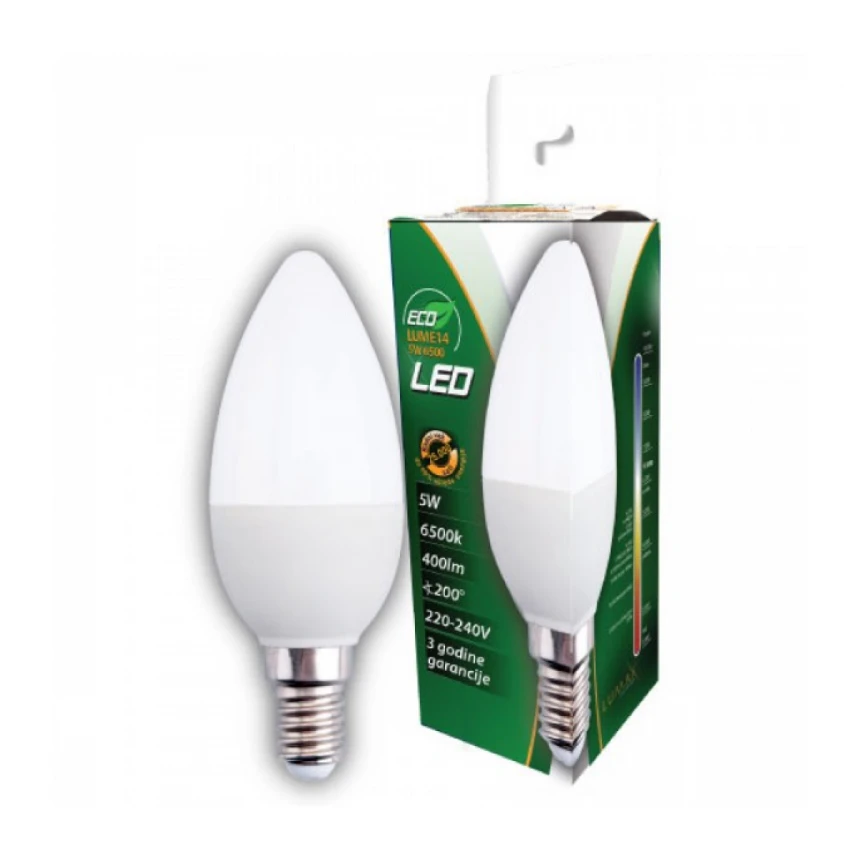 Led sijalica Lumax ECO LUME14-5W 3000k toplo bela