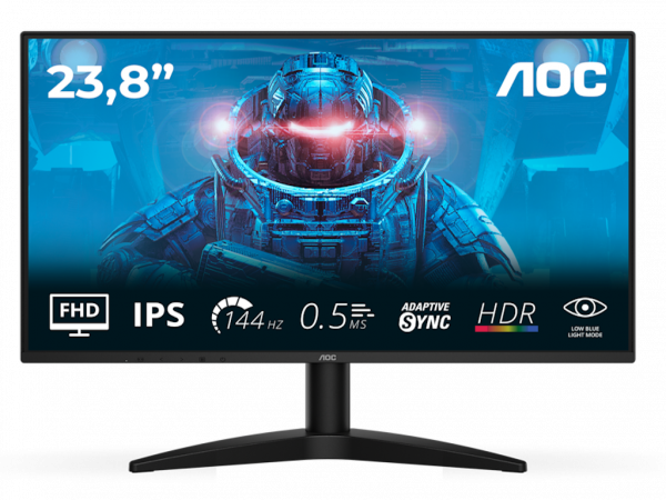 AOC Monitor 24B36X 23.8 inch IPS 1920X1080 144Hz 0.5ms MPRT HDMI,DP Adaptive sync VESA crna