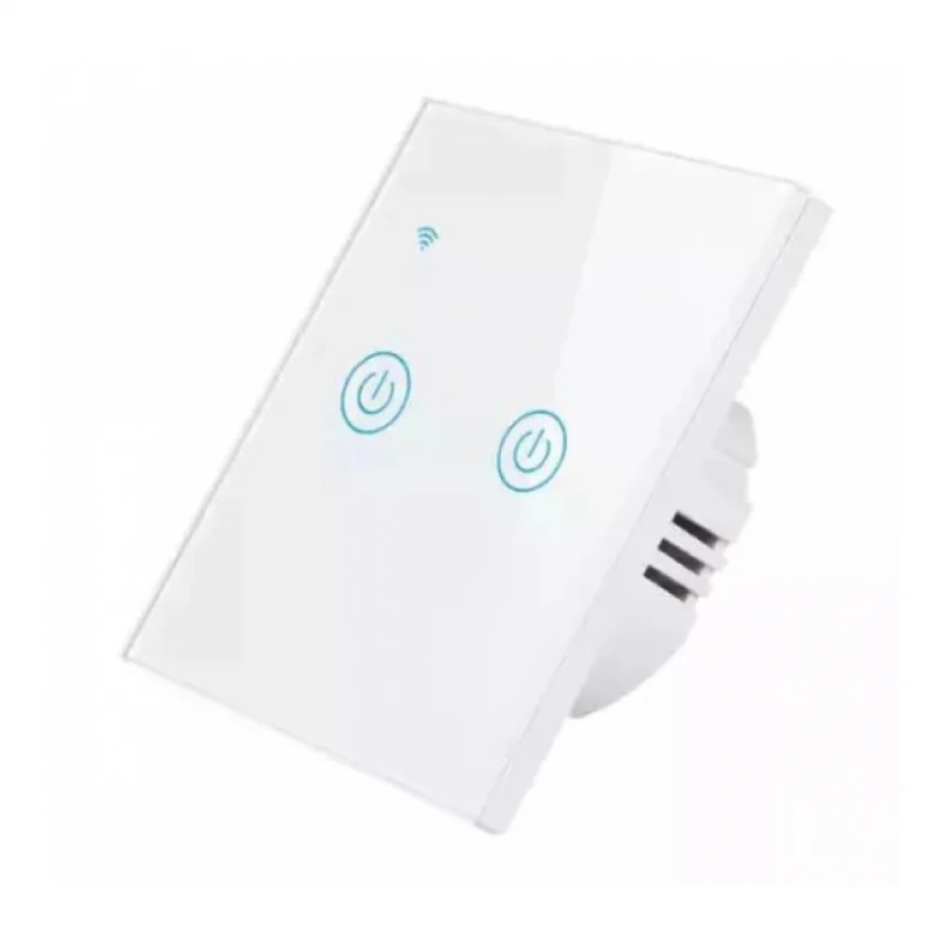 ZIGBEE-SMART-2 GANG-RSH-SP002-EU Gembird 2 Smart bezicna prekidaca,APP glasovna kontrola Glass Touch