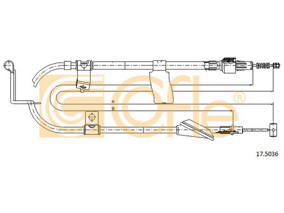 Sajla ručne kočnice (za levi točak, za doboš) *14004050*