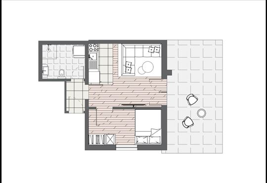 Mirijevo II Novogradnja 48m2 1.5soba