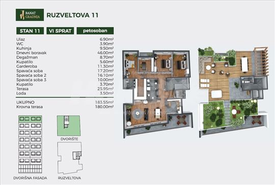 Vukov Spomenik, Ruzveltova 11, 220m2-BANAT GRADNJA