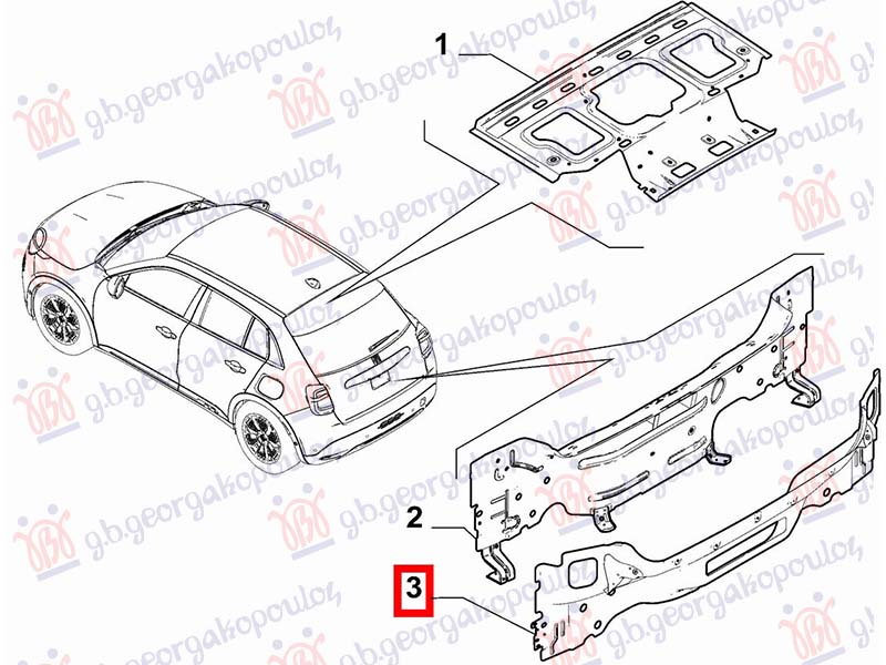 ZADNJI VEZNI LIM SPOLJASNJI (O) ALFA ROMEO JUNIOR (2024-) (OEM: 52212159)
