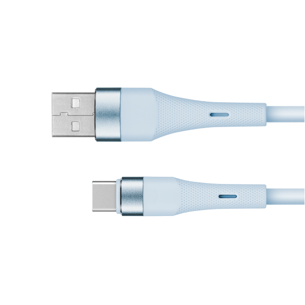 USB – USB Type-C kabl 1 m ,silikonski plavi, Kruger&Matz Basic