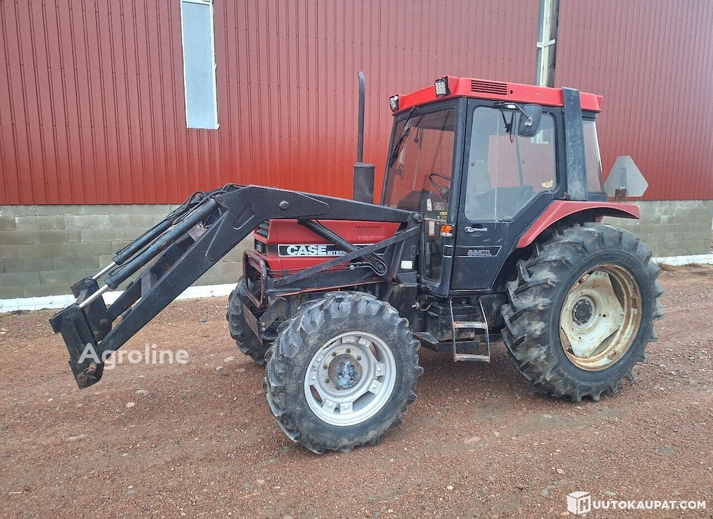 Prodaje se Case IH 885 XL tractor with front loader, 4,980 h, 1989, Kankaanpää traktor točkaš na aukciji