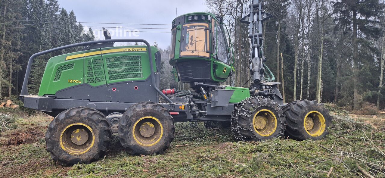 John Deere 1270G 8WD, H425 + H16 harvester