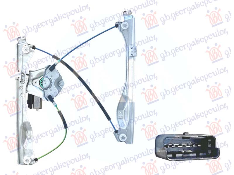 PODIZAC PREDNJEG PROZORA ELEKTRICNI 5 VRATA (COMFORT) Leva str. RENAULT CLIO (2006-2009) (OEM: 8200291148, 8200843592)