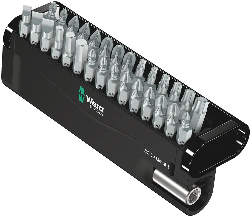 WERA Set bitova 30 /1 Bit-Check 30 Metal 1 05057434001 srebrni